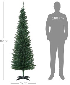 HOMCOM Vánoční stromek 390 špiček zelený Ø 55 x H180 cm