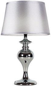 Candellux PRIMA Stolní lampa chrome 1X60 E27 openwork silver