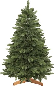 HOMCOM Umělý vánoční stromek 150 cm, vznešená jedle, plně se skládacími větvemi, 525 špiček, skládací dřevěný stojan, Zelená