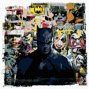 Zuty - komiksový batman, 40×50 cm, bez rámu a bez vypnutí plátna