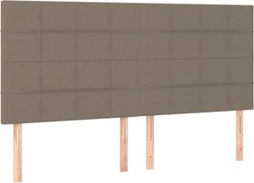 Box spring postel s matrací taupe 160x200 cm textil 3137169