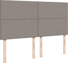 Box spring postel s matrací taupe 200x200 cm textil 3292160