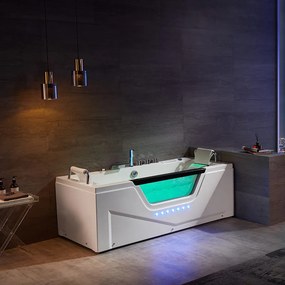 BPS-koupelny Hydromasážní vířivá vana CARINA 938 182x82 s ohřevem vody