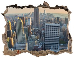 Wallmuralia Fototapeta díra na zeď 3D Manhattan New York 95x64 cm