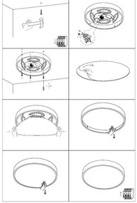 TOP LIGHT Světlo nástěnné-stropní Metal H 40B, Bílá