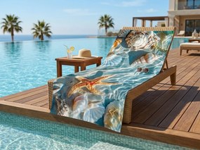 Rychleschnoucí plážová osuška CORALIA barevná 70 x 140 cm, 100% mikrovlákno