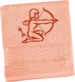 Bellatex Froté ručník proužek s výšivkou znamení zvěrokruhu Oranžová 50x100 cm