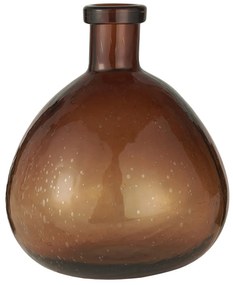 IB LAURSEN Skleněná váza Balloon Brown Glass 26 cm, hnědá barva, sklo
