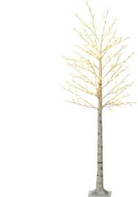 HOMCOM LED třešeň se 180 LED diodami 180 cm umělý stromek s osvětlením 3 úrovně jasu pro slavnostní vánoční výzdobu | Aosom.de