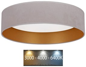 Brilagi Brilagi - LED Stropní svítidlo VELVET LED/24W/230V 3000/4000/6400K krémová/zlatá BG0269