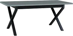 Nábytkáři ORFA IKONA 1 - jídelní stůl rozkládací (IKON 1)  lamino grafitová/ noha kov černá - kolekce &quot;DRE&quot; (K150-E)