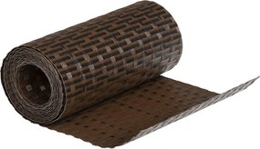 Balkonové zástěny 10 ks hnědé a černé 255 x 19 cm polyratan 156315