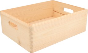 ČistéDřevo Dřevěný box 40 x 30 x 14 cm