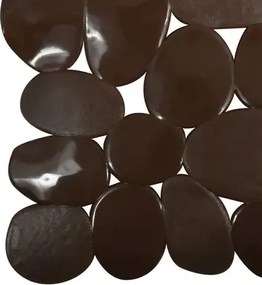 MSV GALETS protiskluzová podložka do sprchy hnědá / PVC / 53 x 53 cm