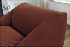 Oranžový manšestrový sedací vak Lilibet – Bobochic Paris