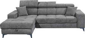 XXXLutz ROHOVÁ SEDAČKA, textil, antracitová MID.YOU - Sedací soupravy - 002220047410