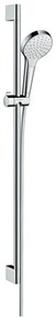 Hansgrohe Croma Select S, sprchová sada 1jet se sprchovou tyčí 90 cm, bílá/chromová, HAN-26574400