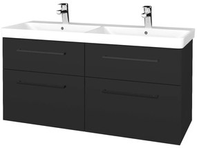 Dřevojas Koupelnová skříň Q MAX SZZ4 120 Varianta: D16  Beton tmavý / Úchytka T03 / D16 Beton tmavý