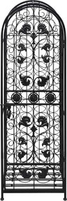 Stojan na víno na 45 lahví kovový 240939
