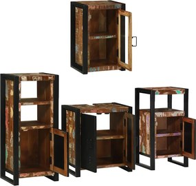 Sada koupelnového nábytku 4 ks Vícebarevný 55 x 35 x 60 cm 3305697