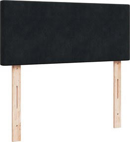 Box spring postel s matrací černá 120 x 190 cm samet 3287682