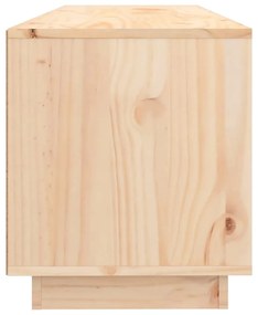 TV skříňka 100 x 34 x 40 cm masivní borové dřevo - Default Title