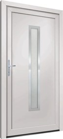 vidaXL Vchodové dveře antracitové 108 x 208 cm PVC [3187890] Barva: antracitová zvenku / bílá uvnitř