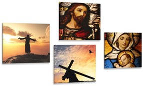 Set obrazů nebeské království - 4x 60x60 cm