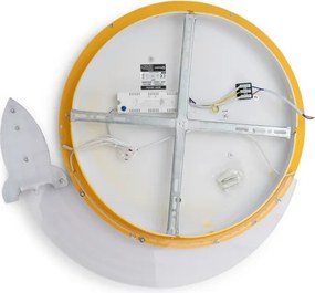 Brilagi -LED Dětské stropní svítidlo STARSHIP LED/64W/230V 3000/4500/6000K žlutá