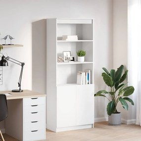Skříň highboard bílá 70 x 35 x 180 cm kompozitní dřevo 3328471