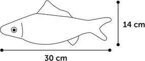 Flamingo Flounder Elektronická hračka pro kočky Ryba oranžová 30cm