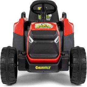 Elektrický traktor s přívěsem Rolly červený