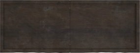 Koupelnová deska tmavě hnědá 160x60x(2-6) cm ošetřený masivní 3156256