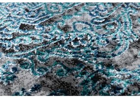 Moderní koberec DE LUXE 2081 ornament vintage Strukturální, modrý / velikost 160x220 cm | krásné koberce cz