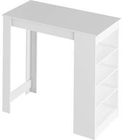 Barový stůl, bílá, 117x57 cm, Austen