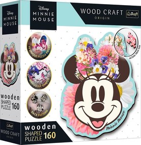 Dřevěné puzzle trefl wood craft origin puzzle stylová minnie 160 dílků