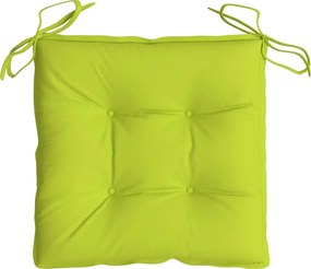 vidaXL Podušky na židli 4 ks 40 x 40 x 7 cm textil [314894] Barva: Bílo-zelená