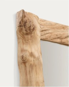 Nástěnné zrcadlo s dřevěným rámem 105x200 cm Ibro – Kave Home