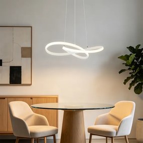 BRILAGI - LED Stmívat. lustr na lanku INFINITY LED/55W/230V 50x50 cm bílá + DO
