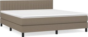 Box spring postel s matrací taupe 180x200 cm textil 3140237