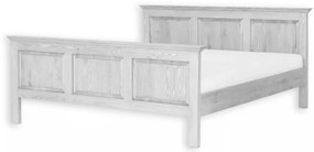 ARTEN Rustikální manželská postel POPRAD ACC02 - bílý vosk Rozměry: 160x200 cm