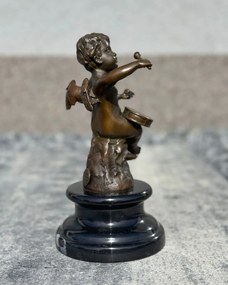 Bronzová socha soška - Putti Anděl
