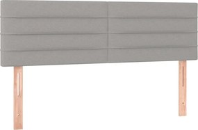 Box spring postel s matrací světle šedá 140 x 190 cm textil 3140689