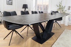 Roztahovací keramický stůl Vallerina 180-220-260 cm grafit