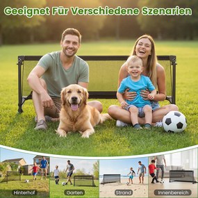 Costway Skládací fotbalová branka Kovový rám PE síť Hroty pro venkovní trénink