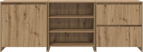 Servírovací skříň 3 ks Artisanový dub 70 x 41 x 75 cm 3393158