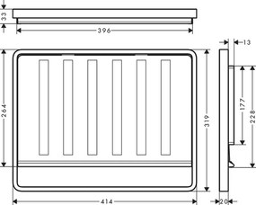 HANSGROHE Hansgrohe, posuvný odkapávač F17, nerezová ocel, HAN-40962800