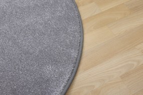 Vopi, Kusový koberec Apollo Soft šedý kruh, 100x100 (průměr) kruh, šedá, chodba / předsíň