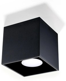 Stropní svítidlo Quad, 1x černé kovové stínítko