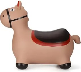 Nafukovací hopsadlo Koník hnědé / Hopsadlo / 60 x 25 x 48 cm / nosnost
